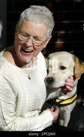 'Buddy', guide dog of Morris Frank of Tennessee, the first dog trained ...