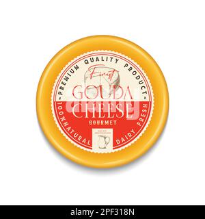 Halloumi Cheese Vintage packaging design. Dairy Food Label Template ...