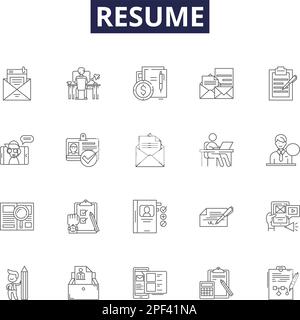 personal achievements line icon, outline symbol, vector illustration ...