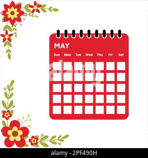 May month calendar Stock Vector Image & Art - Alamy