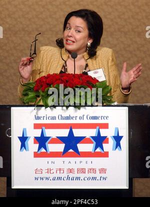 Therese Shaheen, managing director of the American Institute in Taiwan ...