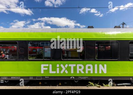 Flixtrain, Central Station, Stuttgart, Baden-Wuerttemberg, Germany ...