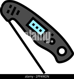 kitchen thermometer icon color illustration Stock Vector Image & Art ...