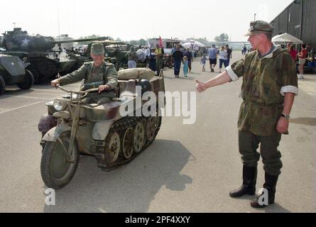 German World War 2 halftrack in action Stock Photo - Alamy