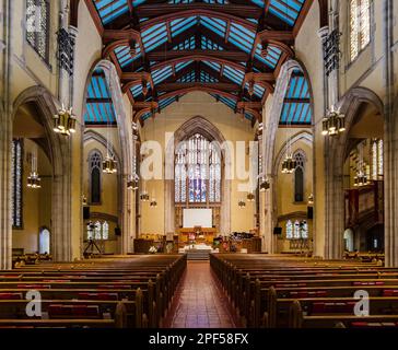 Interior view of the First Methodist Church at Tulsa, Oklahoma Stock ...