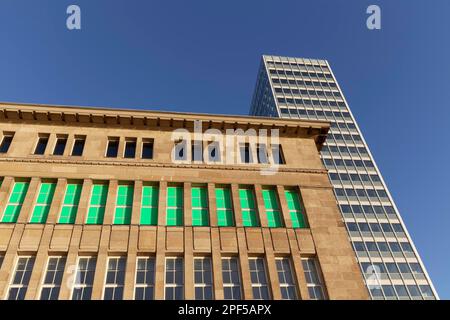 Building with green taped windows, House of History North Rhine ...