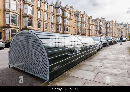 Secure cycle storage provided by the City of Edinburgh Council and ...