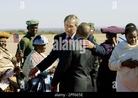 First president of Botswana SERETSE KHAMA, center, his wife, RUTH ...