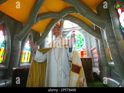 Worlds First Inflatable Church Stock Photo - Alamy