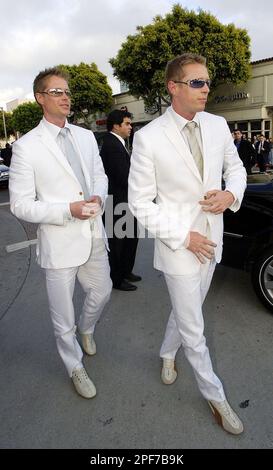 Matrix twin actors Neil and Adrian Rayment at the Disney Channel Kids ...