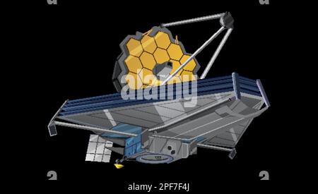 James Webb Space Telescope (JWST) illustration Stock Vector Image & Art ...