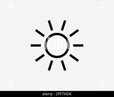 Brightness Icon, Intensity Setting Vector Art Illustration Stock Vector ...