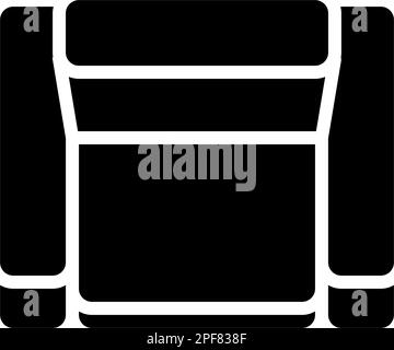 chair top view glyph icon vector illustration Stock Vector Image & Art ...