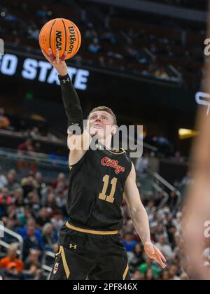 Charleston guard Ryan Larson (11) during the first half of a first ...