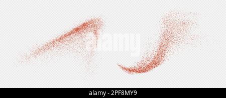 Chili powder splash, dried pepper explosion, flying spicy paprika burst ...