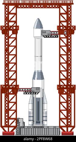 Rocket Launch Scaffolding Vector illustration Stock Vector Image & Art - Alamy