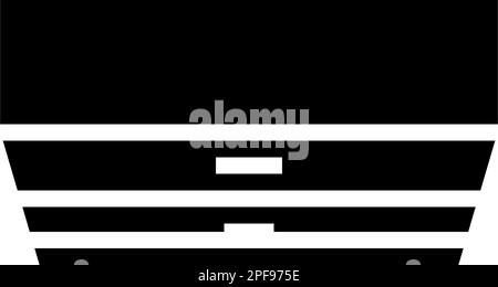 chest of drawers top view glyph icon vector illustration Stock Vector ...