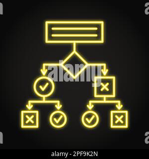 Algorithm, structure, tree vector icon on transparent background ...