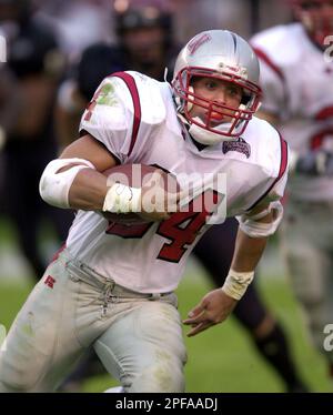 UNLV running back Joe Haro, front, breaks away for a long gain after ...