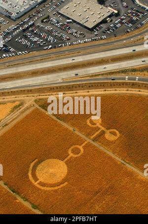 CROP CIRCLE, SIGNS, 2002 Stock Photo - Alamy