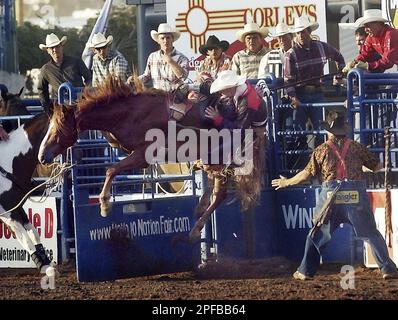 Rodeo competition during Navajo Nation Fair, a world-renowned event ...