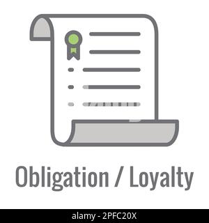 Core Values icon with value driven icon describing aspect of core ...