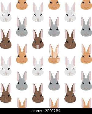 Little bunny face doodle style. Hand drawn illustration. Cute cartoon ...