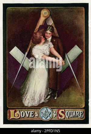 Masonic Postcard. All Square Stock Photo - Alamy