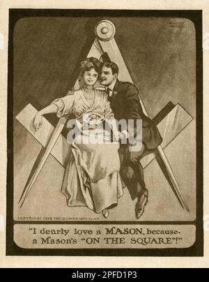 Masonic Postcard. All Square Stock Photo - Alamy