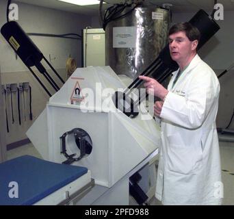 Dr. Ralph Dacey, head of neurological surgery at Washington University ...
