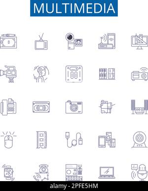 Animation Effects line icons collection. Vividness, Fluidity, Motion ...