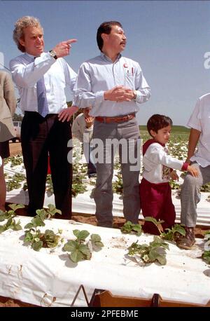 Robert Kennedy and Cesar Chavez Stock Photo - Alamy