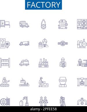 Builder outline icons collection. builder, constructor, architect ...