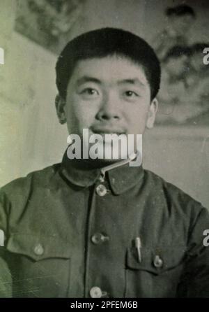 In this undated photo, the portrait of Chinese skit actor made of ...