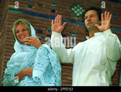 Jemima Khan, wife of former Pakistan cricket captain Imran Khan ...