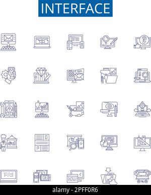 Protocol line icons collection. Standard, Procedure, Convention, Rule ...