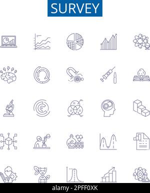 Estimate and measure line icons collection. Assessment, Calculation ...