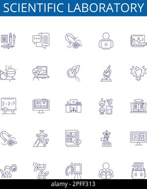 Chemicals line vector icons and signs. Solvents, Compounds, Compounds ...