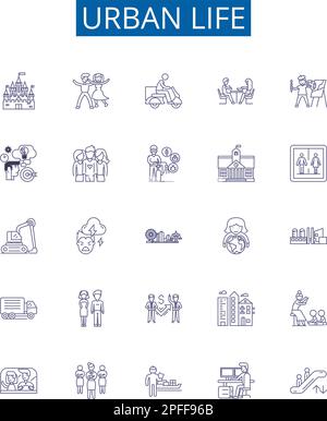 Building renewal line icons collection. Revitalization, Renovation ...