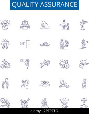 Quality standards line icons collection. Excellence, Compliance ...