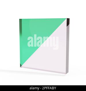 fancy trendy 3d deco geometric objet object isolated in white ...