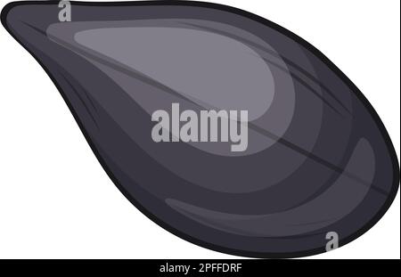 sesame seed black pile cartoon vector illustration Stock Vector Image ...