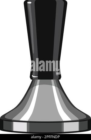 maker tamper coffee cartoon vector illustration Stock Vector Image ...