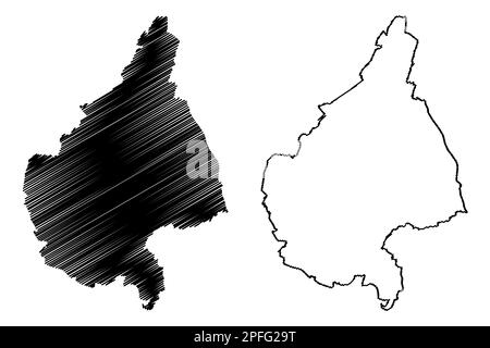 Melton district map - England UK Stock Vector Image & Art - Alamy
