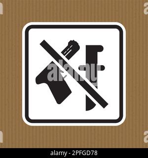 Weapon prohibited icon. Forbidding, No weapons, with gun and knife ...