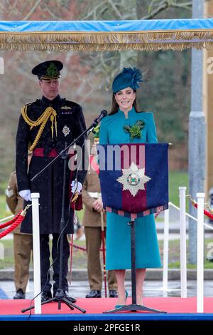The Princess of Wales speaks with the Prince of Wales on day two of ...