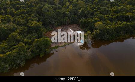 The Nanay River, one of the most important freshwater channels in the ...