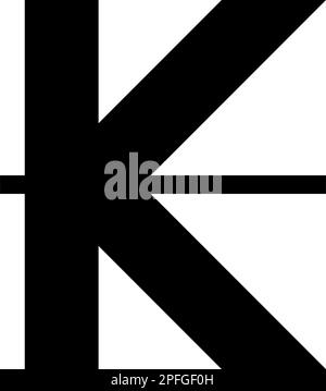 Sign kip currency symbol Laos set icon white color vector illustration ...