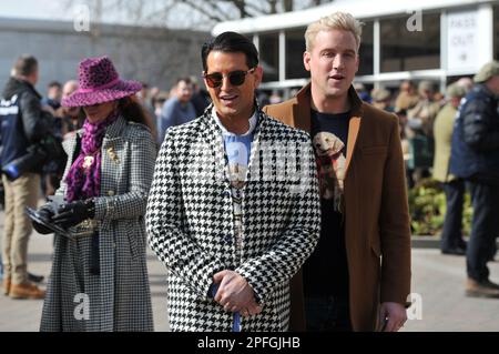 Gareth Locke and Ollie Locke on day four of the 2025 Cheltenham ...