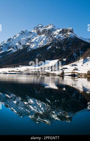 Switzerland, Canton Grisons, Sufner lake Stock Photo - Alamy